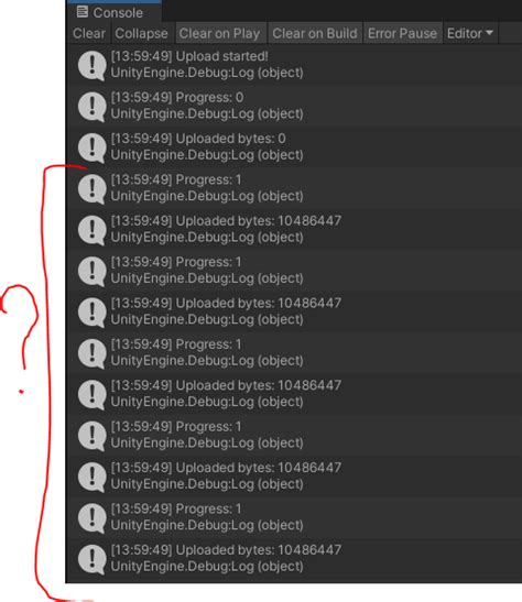 uploadprogress always 1 and uploadedbytes always full file size