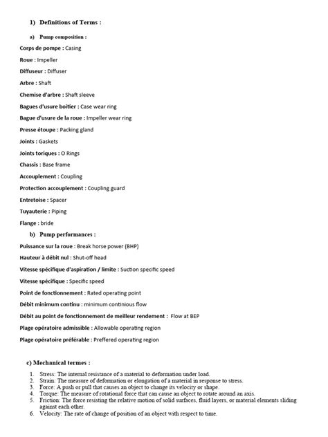 Pumps Terms You Should Know Pdf Machines Heat Transfer
