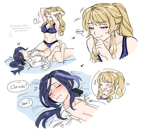 Clorinde And Navia Genshin Impact Drawn By Dashingicecream Danbooru