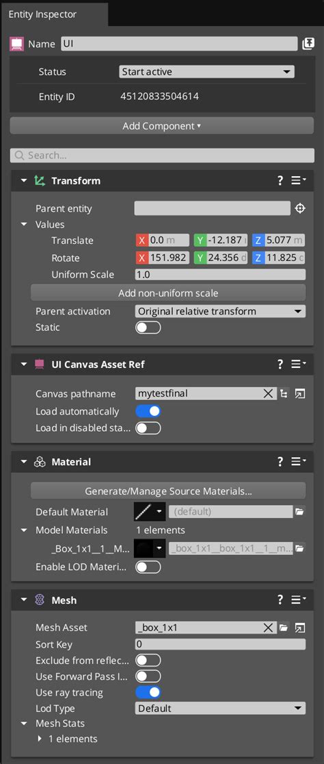 Placing Ui Canvases In The 3d World Open 3d Engine