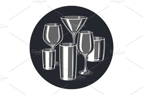 Types Of Bar Glasses Set Of Alcohol Glassware Creative Daddy