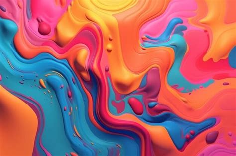 Premium Photo Gradient Liquid Abstract Background