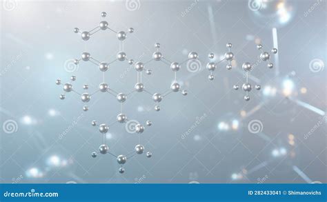Tamoxifen Molecular Structure 3d Model Molecule Selective Estrogen