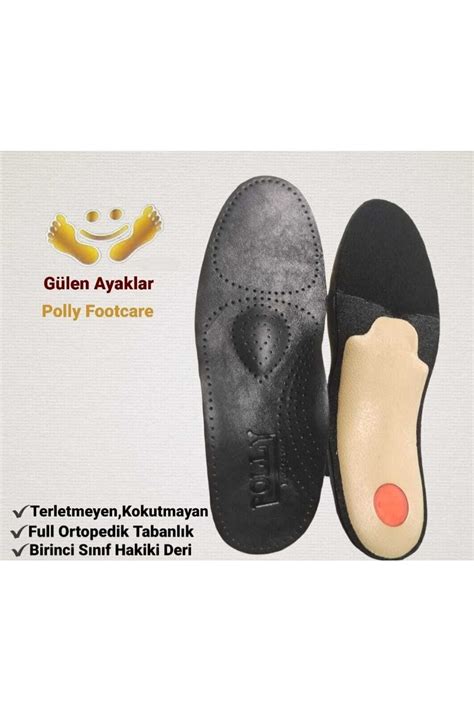 POLLY FOOTCARE GÜLEN AYAKLAR Hakiki Derili Full Ortopedik Içe Basma Ve