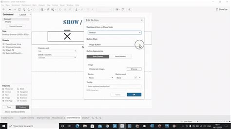 Show Hide Button In Tableau The Data School