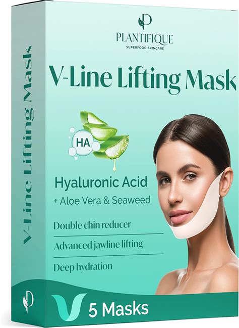 V Line Lifting Face Mask By Plantifique 5 Pcs V Shape Face Lift Tape