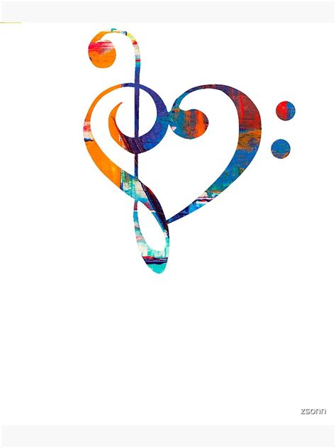 Bass And Treble Clef Heart