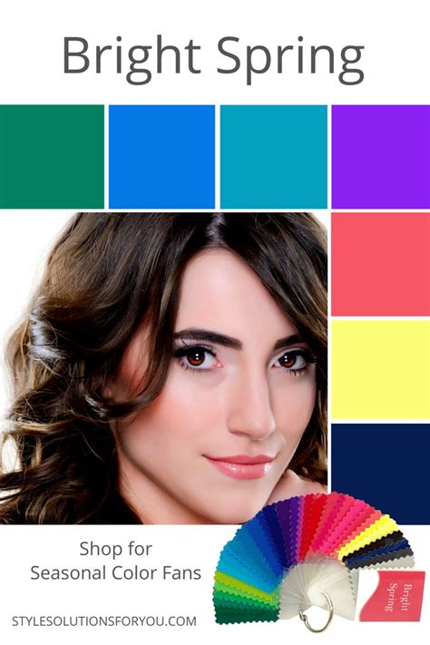 A Womans Face With Bright Colors And The Words Bright Spring Shop For