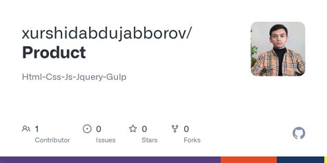GitHub Xurshidabdujabborov Product Html Css Js Jquery Gulp