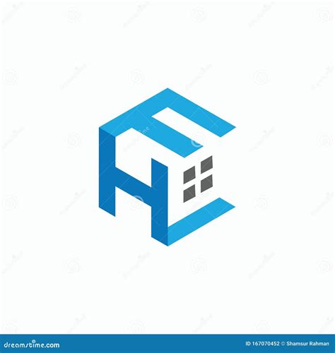 Initial Letter Fh Or Hf Logo Vector Logo Designs