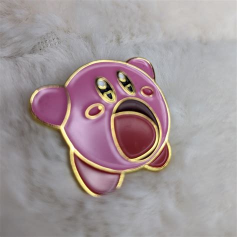 Kirby Enamel Pin Nintendo Kirby Mario Pin Enamel Depop