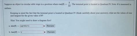 solved suppose an object in circular orbit stops in a