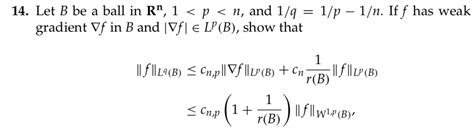 solved let b ﻿be a ball in