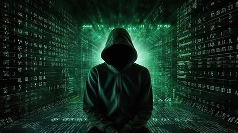 El Fondo De Código Binario Del Banner De Hacker De La Web Oscura Foto