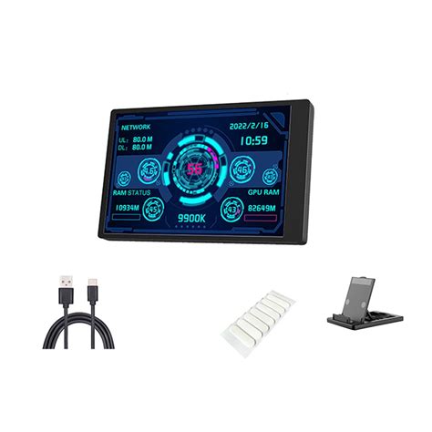 Bluethy 1 Set 35 Inch Secondary Screen Ips Full View Lcd Display Auto