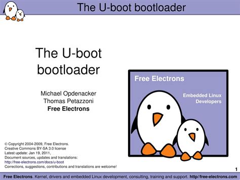 The Uboot Bootloader Free Electrons