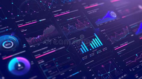 Multiple Screens Mounted On Wall For Display Stock Image Image Of