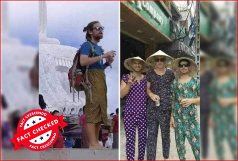 Fact Check အိပ်ယာဝင် အင်္ကျီ၊ လုံချည်နဲ့ နိုင်ငံခြားသားတွေက မြန်မာနိုင