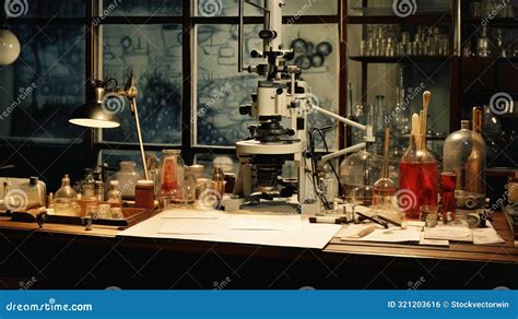 Flask Laboratory Equipment Stock Illustration Illustration Of