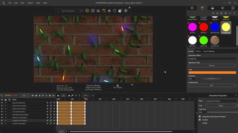 Festive Lights Animation Solidworks Tutorial
