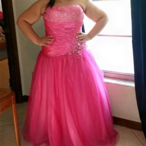 Pink Strapless Corset Ballroom Dress Gem