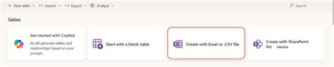 Create A Dataverse Table From Excelcsv In Power Apps