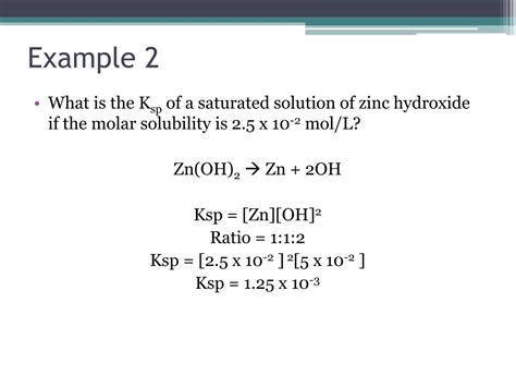 Ppt Ksp The Solubility Product Constant Powerpoint Presentation