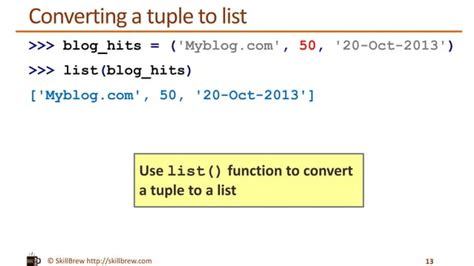 Python Programming Essentials M13 Tuples Ppt