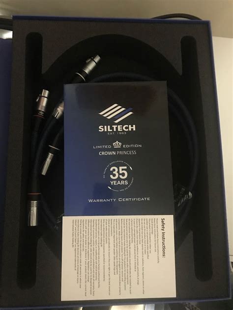 Siltech Crown Princess 35 Years Anniversary 10m Xlr A Pair Hi Fi And