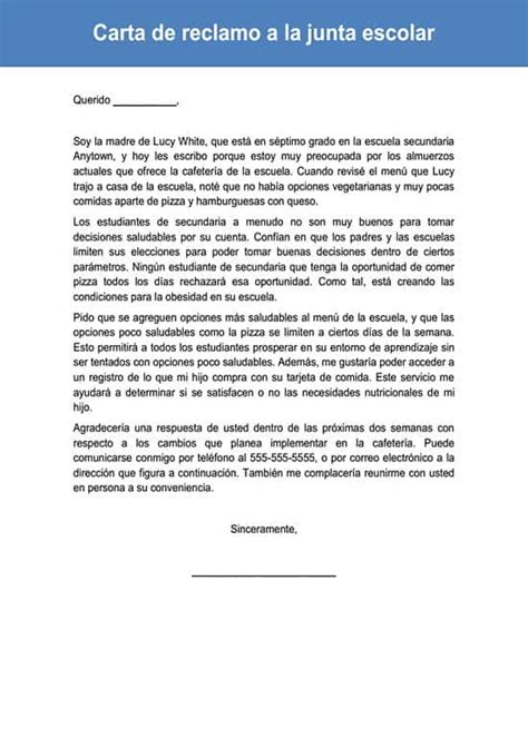 Introducir Imagen Modelo De Carta De Queja Para Un Colegio 108228 The