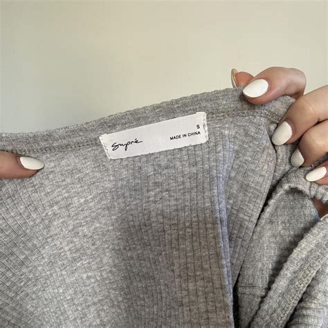 Supre Riri Tank Grey Size S Worn A Few Depop