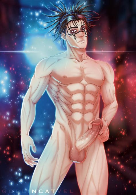 Rule 34 Blue Light Choso Kamo Cock Erect Penis Erection Goblincatvel