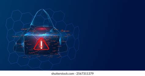 Vector Illustration Cyber Security Attack Hacker Stock Vector Royalty