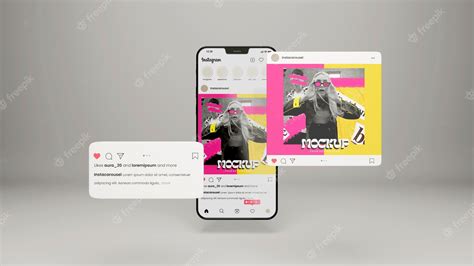 Premium Psd Social Media Post Mock Up With Smartphone Device