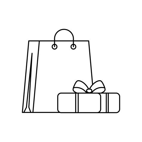 Dibujo De Bolsas De Compras Emoji Para Colorear Dibujos Para Colorear