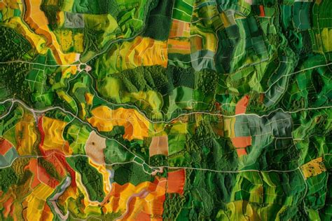 Map Of Agricultural Fields Made With LIDAR Technology GIS Product Made