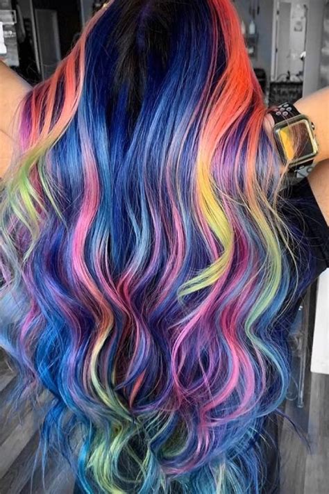 16 Wild And Fun Peacock Hair Colors To Try In 2021 Hair Color Hair