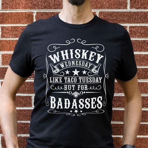Whiskey Wednesdays T Shirt Funny Whisky Shirt Funny Booze Tshirt