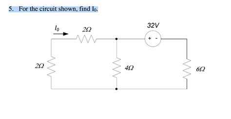 Solved For The Circuit Shown Find I Chegg Com