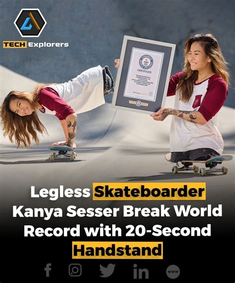 Kanya Sesser An Inspiring Athlete Born Without Legs Has Set A World