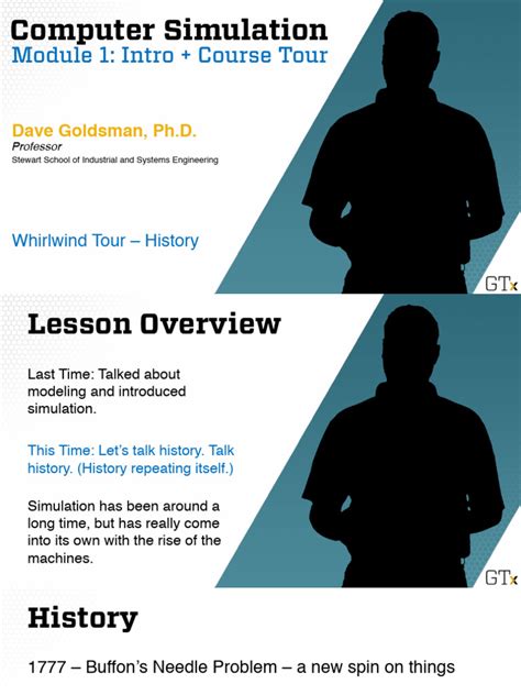 Isye6644module1lessons4 9productionversion 1 Pdf Simulation Statistics