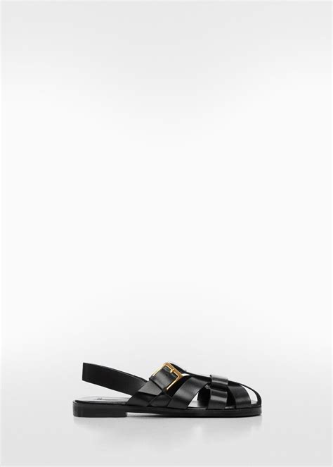 Leather Jelly Shoes Woman Mango Serbia