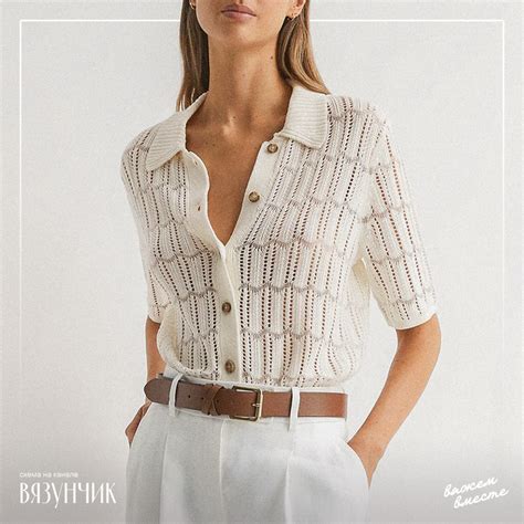 7 джемперов с воротником поло спицами схемы узоров