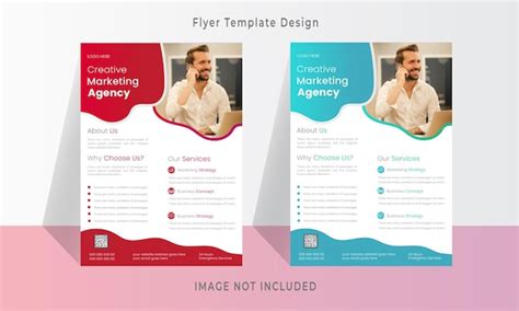 Premium Vector Vector Creative Digital Marketing Agency Business Flyer Leaflet Template Design