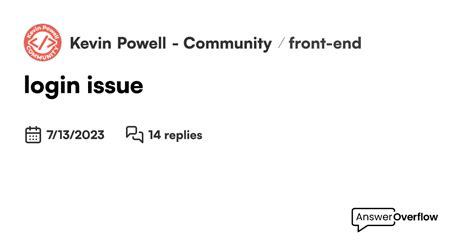 Login Issue Kevin Powell Community