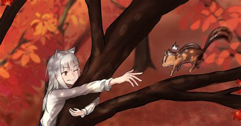 Spice And Wolf Holo Myuri 秋の散歩 Pixiv