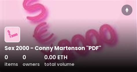 Sex 2000 Conny Martenson Pdf Collection Opensea