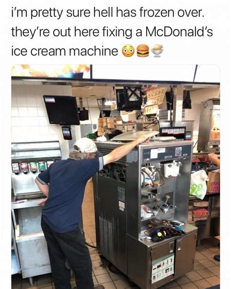 The Unthinkable Has Happened Mcdonalds Ice Cream Machine Know Your