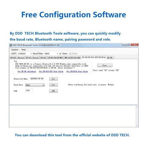 GetUSCart DSD TECH SH B23A Bluetooth 2 0 To RS232 Serial Adapter With DB9 Converter