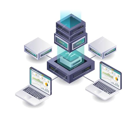 Premium Vector Artificial Intelligence In Server Data Analysis Networks
